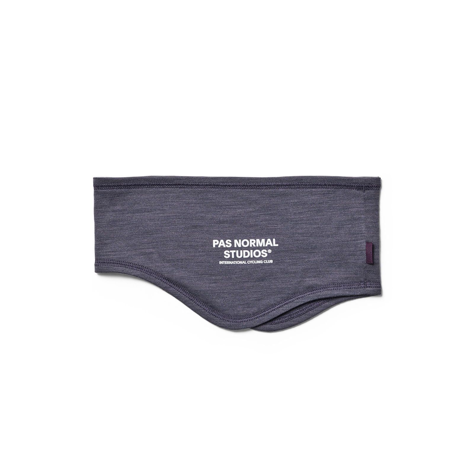 Pas Normal Studios Logo Merino Headband, Steel - Fahrrad-Hub